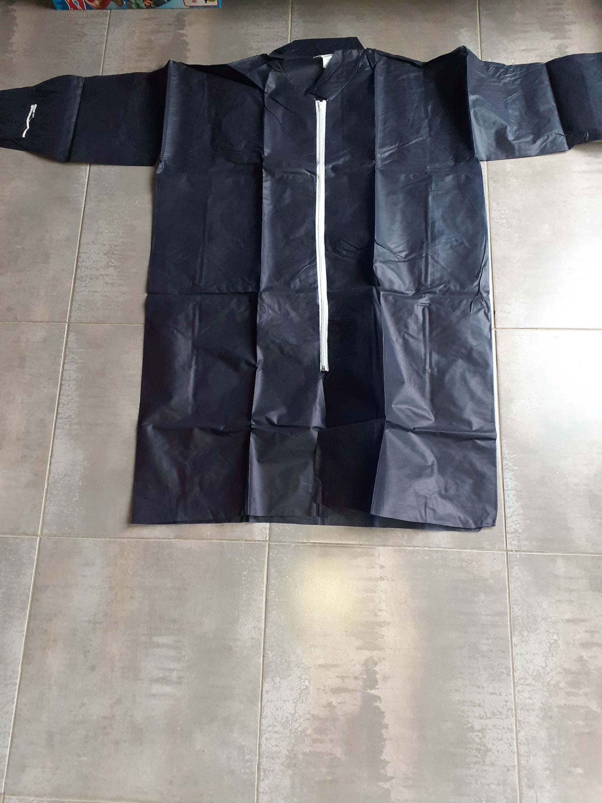 LOT DE DE 350 BLOUSES JETABLES EN PP POLYPROPYLENE PRESSIONS BLANCHE ...